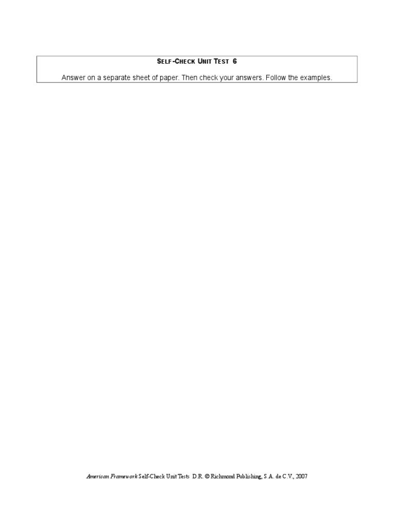 Answer On A Separate Sheet of Paper. Then Check Your Answers. Follow ...