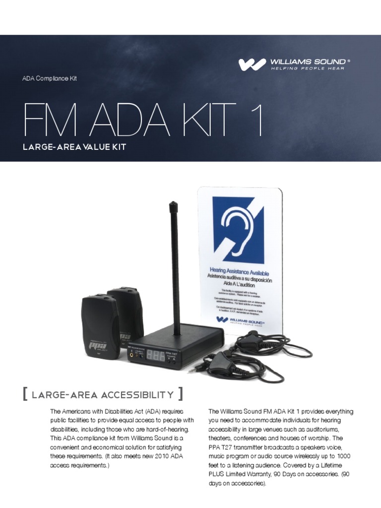 ADA Compliance FM Kit for Hearing Access | PDF