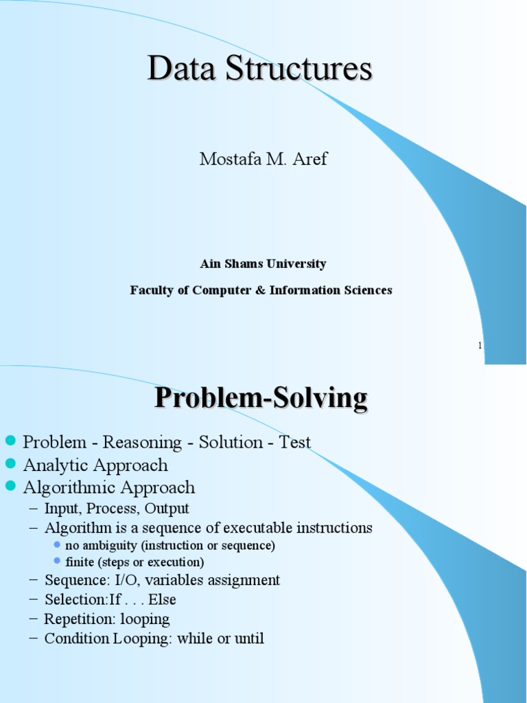 Data Structures 2008 Abstraction Computer Science Method Computer Programming