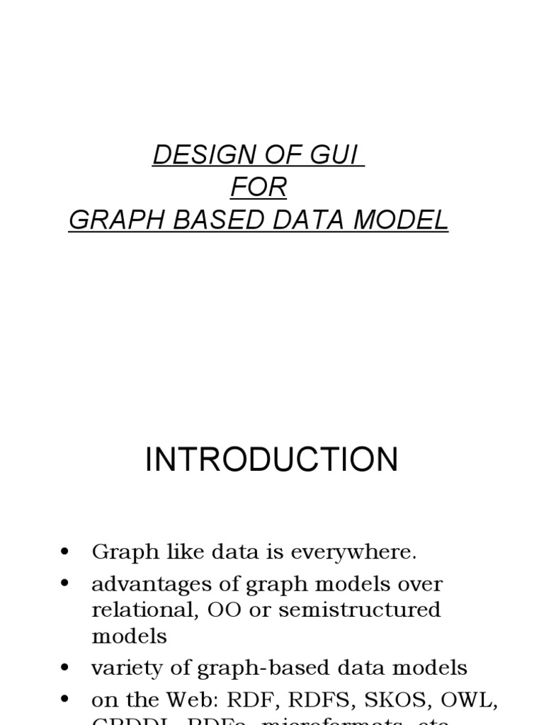 Design of Gui FOR Graph Based Data Model | PDF | Data Model | Conceptual Model