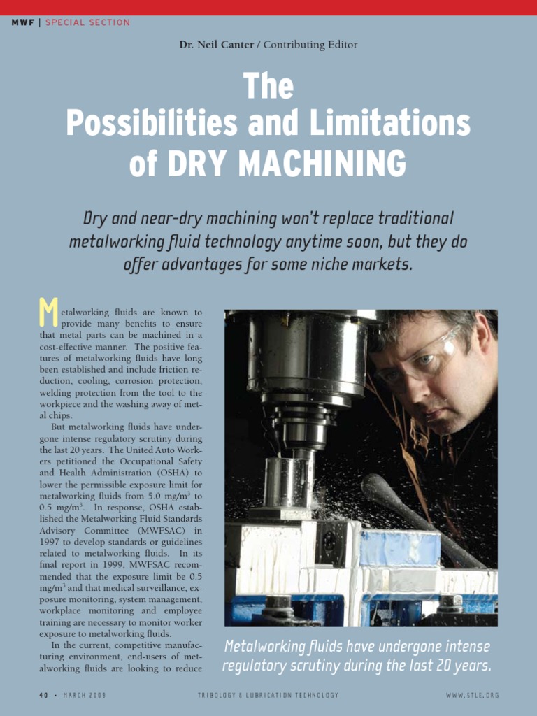 The Possibilities and Limitations of Dry Machining by Dr. Neil Canter ...