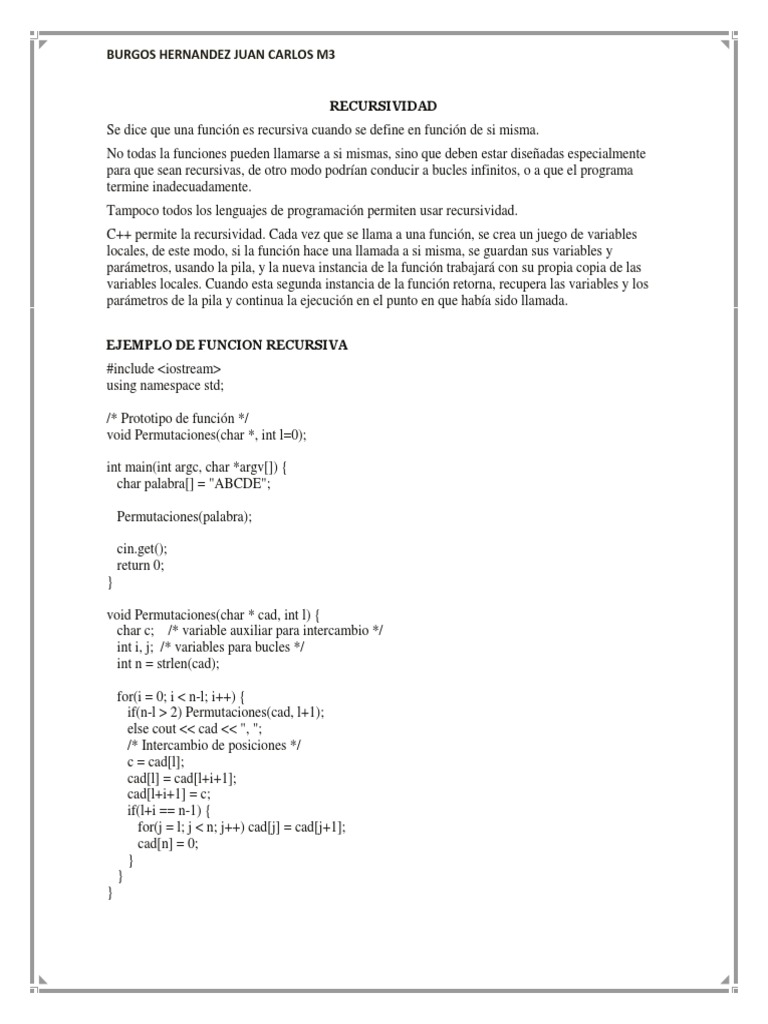 Recursividad en Programacion | PDF | Tecnología
