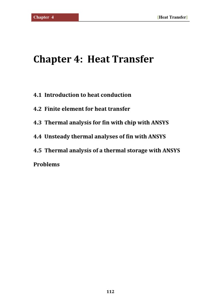 Chapter 4: Heat Transfer | PDF | Thermal Conduction | Heat Transfer