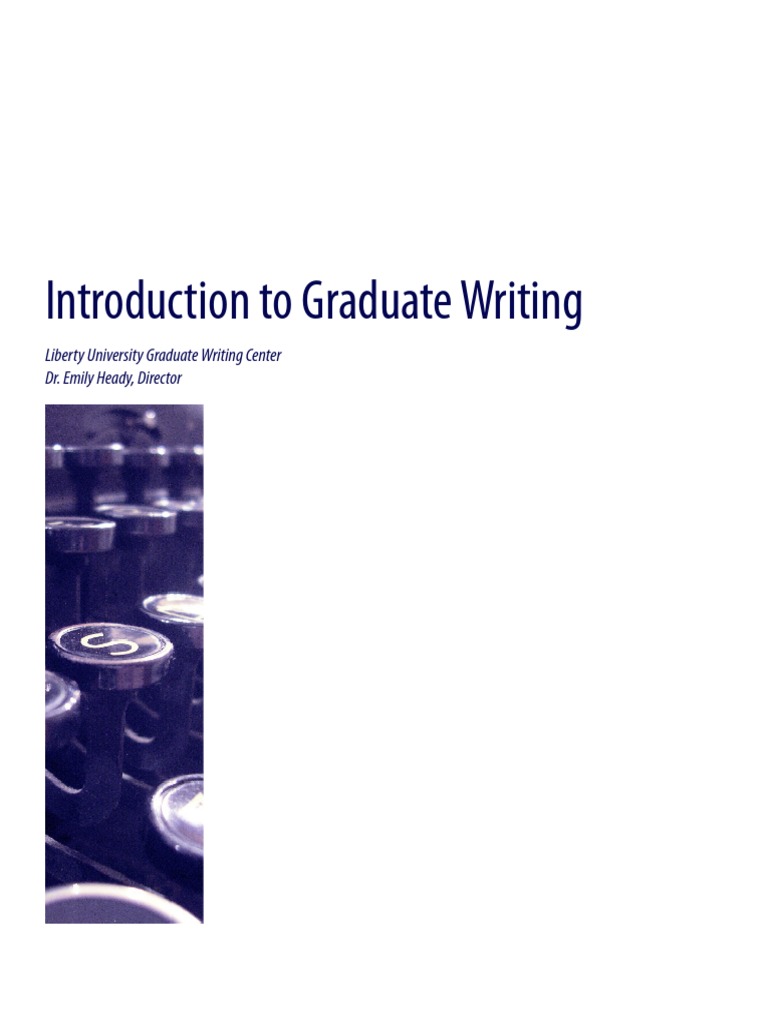 Intro To Grad Writing Text Edited | PDF | Perfect (Grammar) | Verb