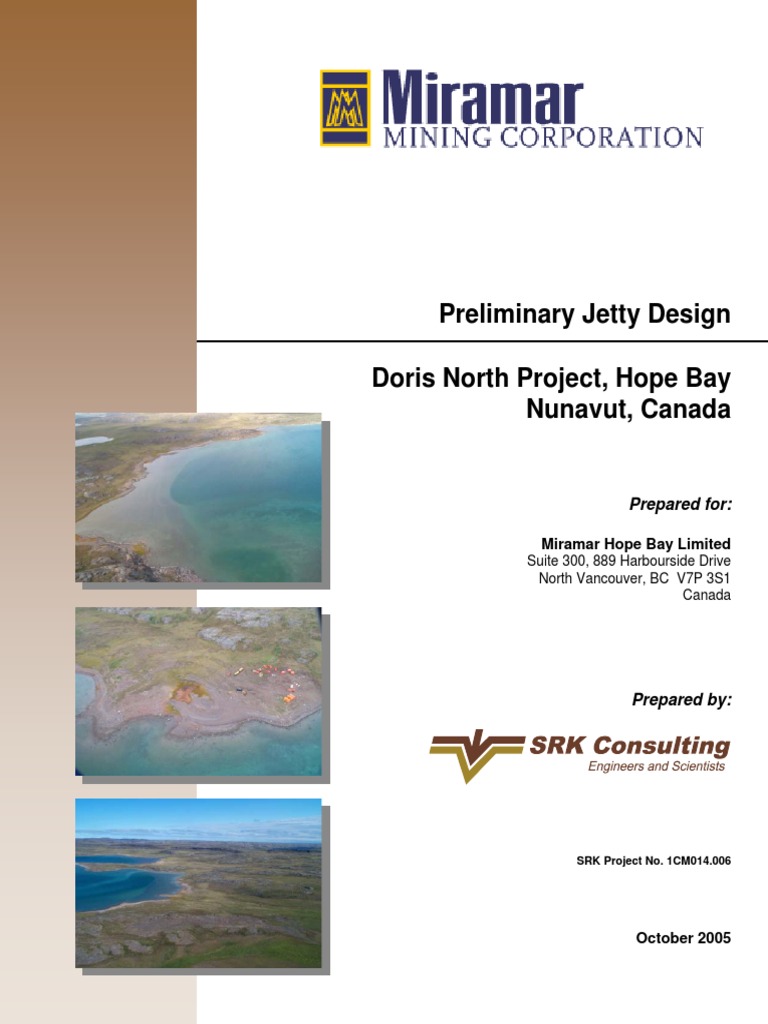 JETTY Preliminary Design Report | Geotechnical Engineering | Deep ...