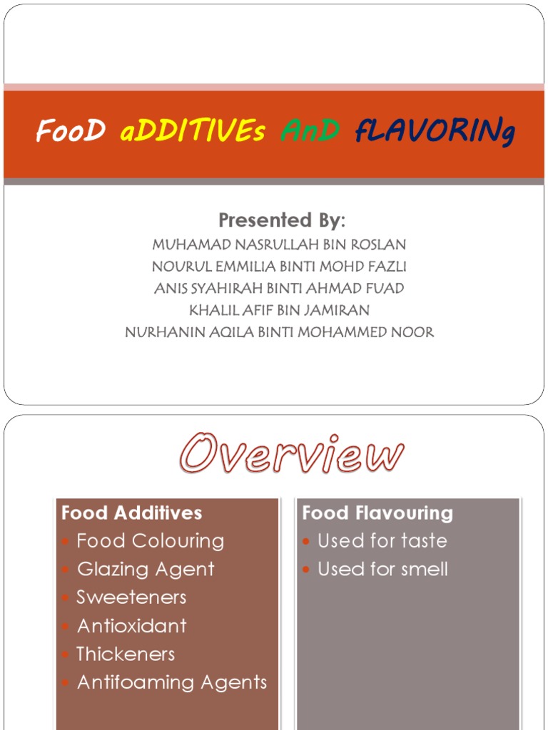 Food Additives and Flavoring | Food And Drink | Food & Wine