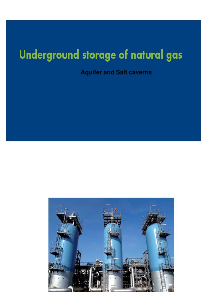 Gas Storage in Aquifers and Salt Caverns | Natural Gas Storage ...