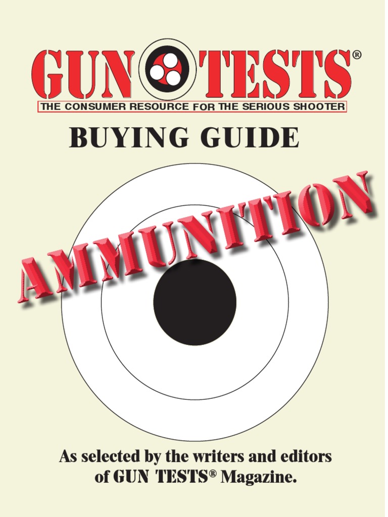 Gun Tests - Ammo | PDF | Revolver | Cartridge (Firearms)