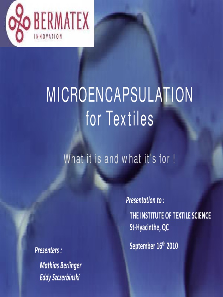 Microencapsulation.pdf | Chemistry | Materials