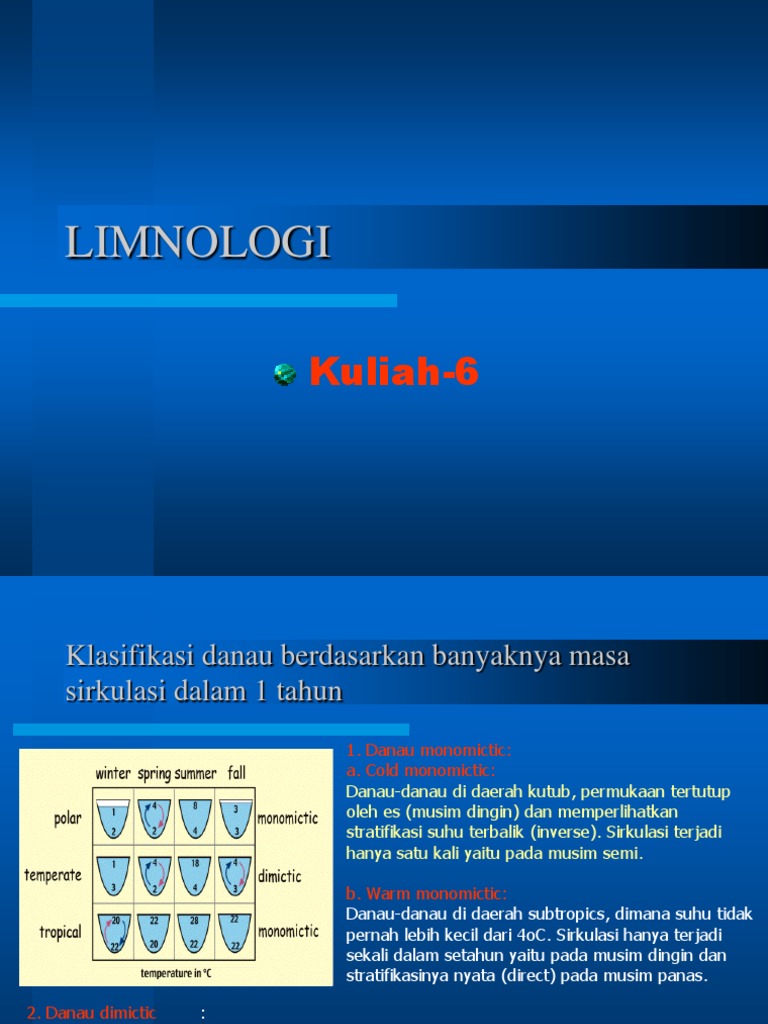 Limnologi 6 | PDF