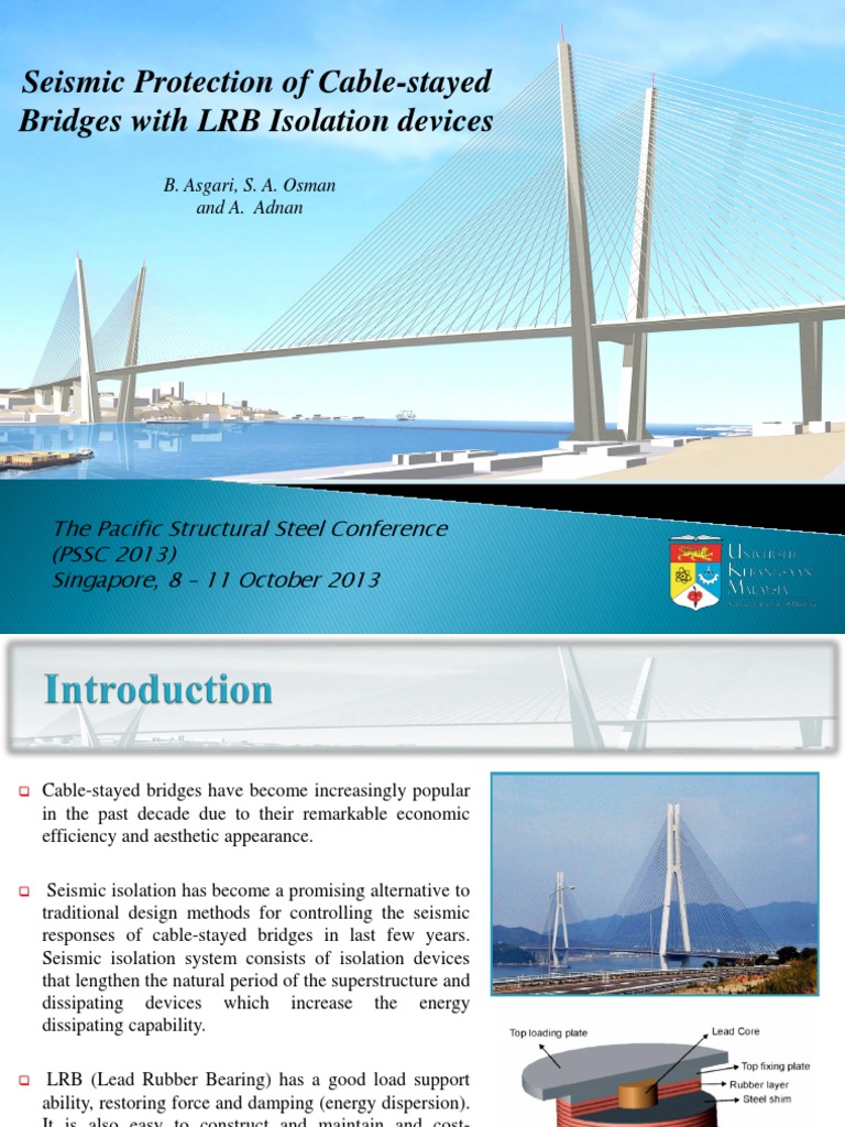 LRB Isolation for Cable-Stayed Bridges | PDF | Solid Mechanics ...