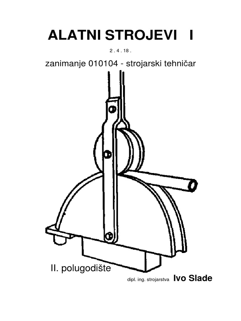 Alatni Strojevi 1 - II Dio | PDF
