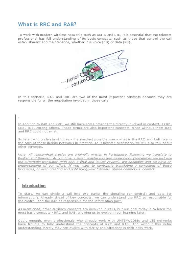 What Is RRC and RAB | PDF | Communications Protocols | Gsm