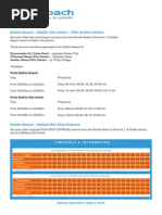 Timetable Bus 100X | PDF | Dublin | Bus Transport