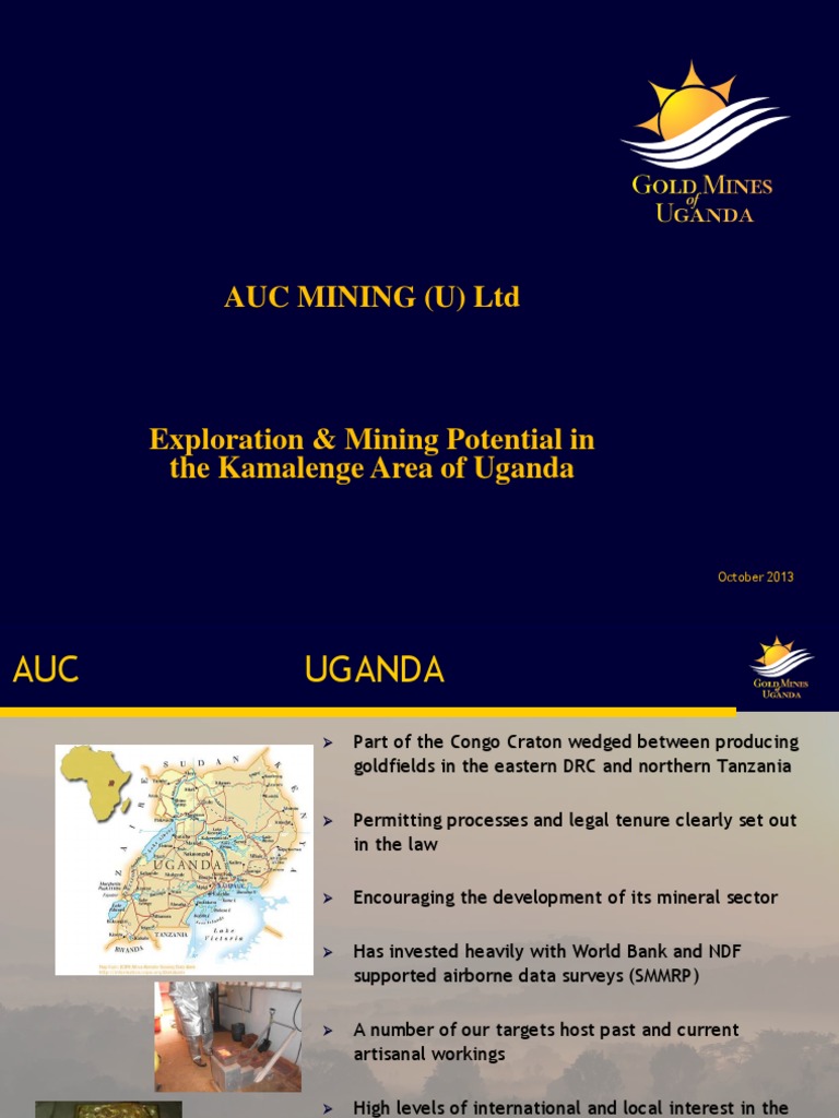 AUC Mining - Exploration & Mining Potential in Kamalenge, Uganda | PDF ...