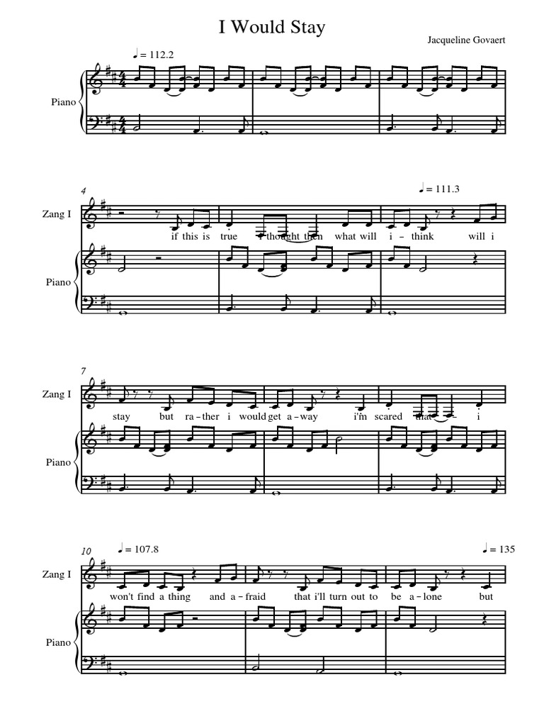 I Would Stay - Krezip | PDF | Leisure