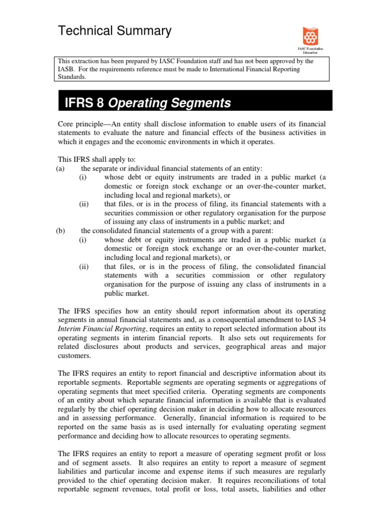 Ifrs 8 | PDF