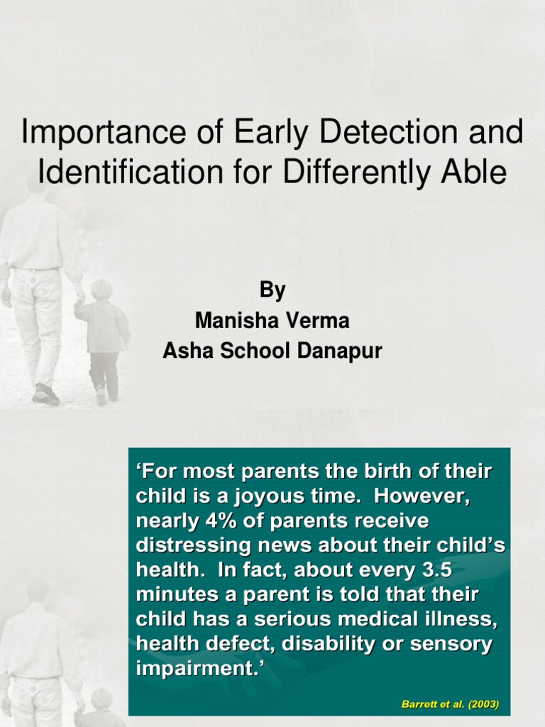 Early Detection of Developmental Disabilities | PDF | Developmental ...