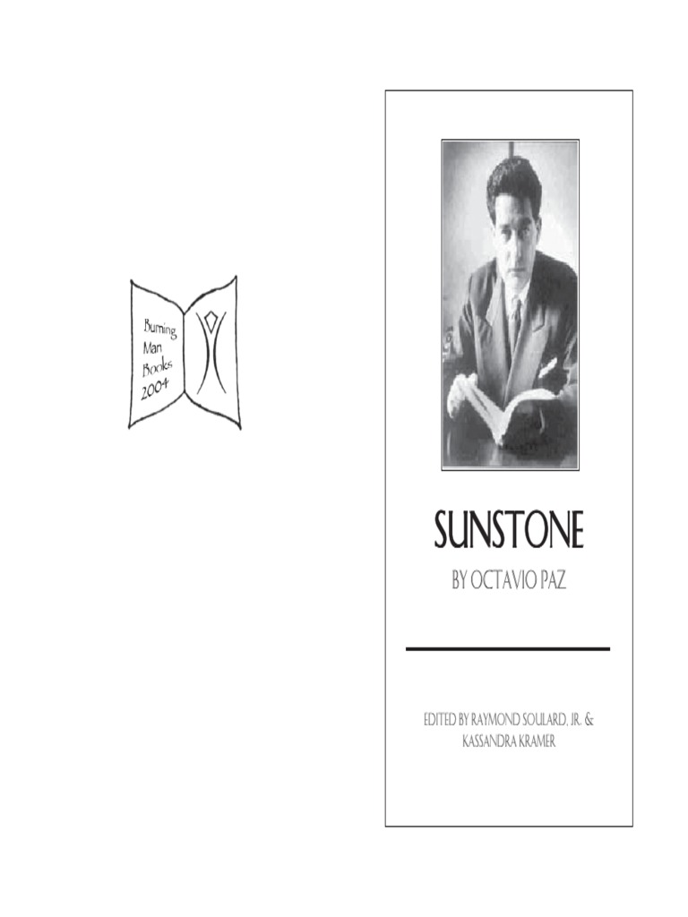 Octavio Paz's "Sunstone" Poem PDF | PDF | Poetry