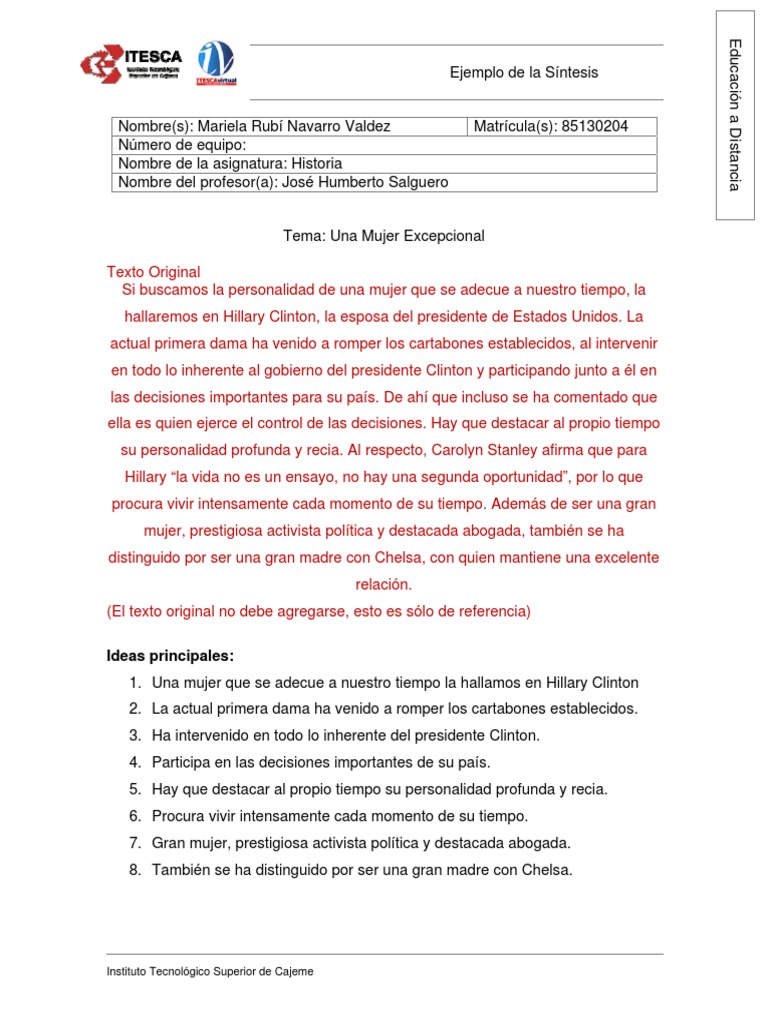 Ejemplo de Una Sintesis PDF | PDF