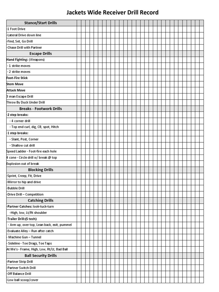 Wide Receiver Drill Record 2013 | Drill | Sports