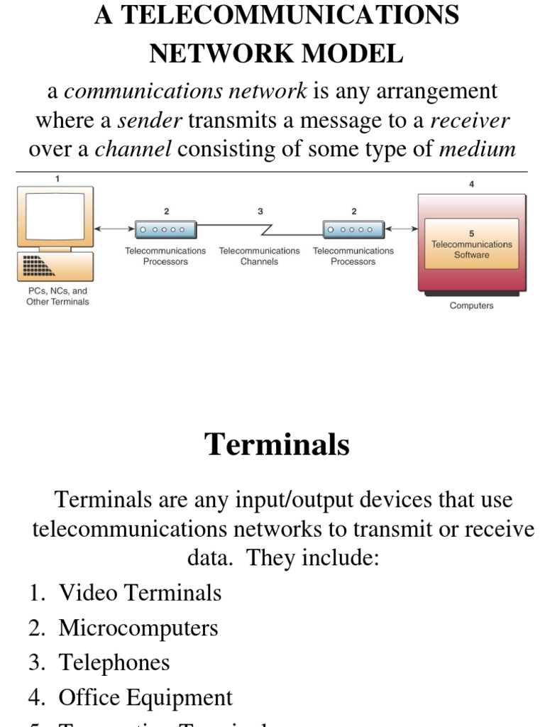 A Telecommunications Network Model | PDF | Telecommunications Network ...