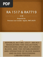 Full Text of RA 7719 | PDF | Blood Donation | Blood Transfusion