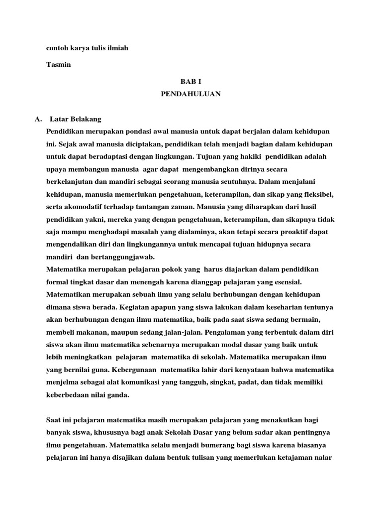 Contoh Karya Tulis Ilmiah Mahasiswa Pdf Karya Ilmiah Tentang Sampah ... Contoh Karya Tulis Ilmiah Mahasiswa Pdf Karya Ilmiah Tentang Sampah ...