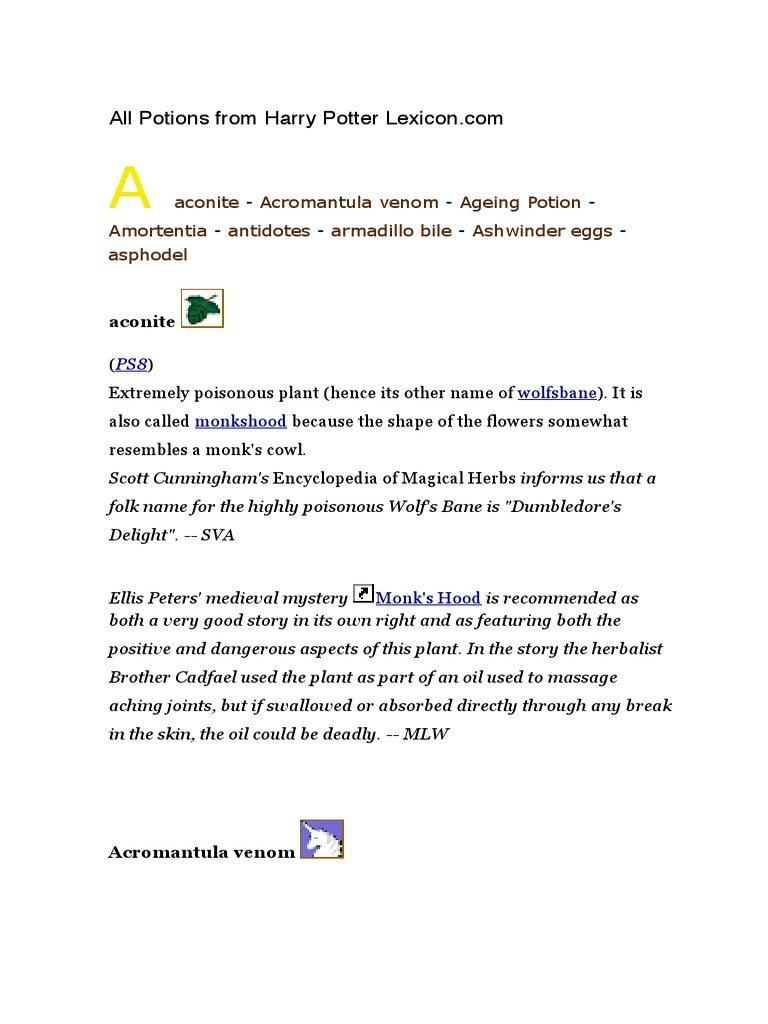 Advanced Potions Making | PDF | Fantasy Worlds | Harry Potter