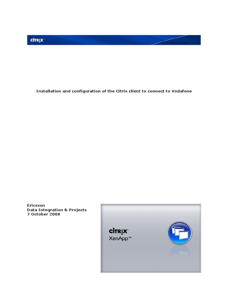 5 SRSA Setup Citrix To Vodafone Via SRSA | PDF | Citrix Systems ...