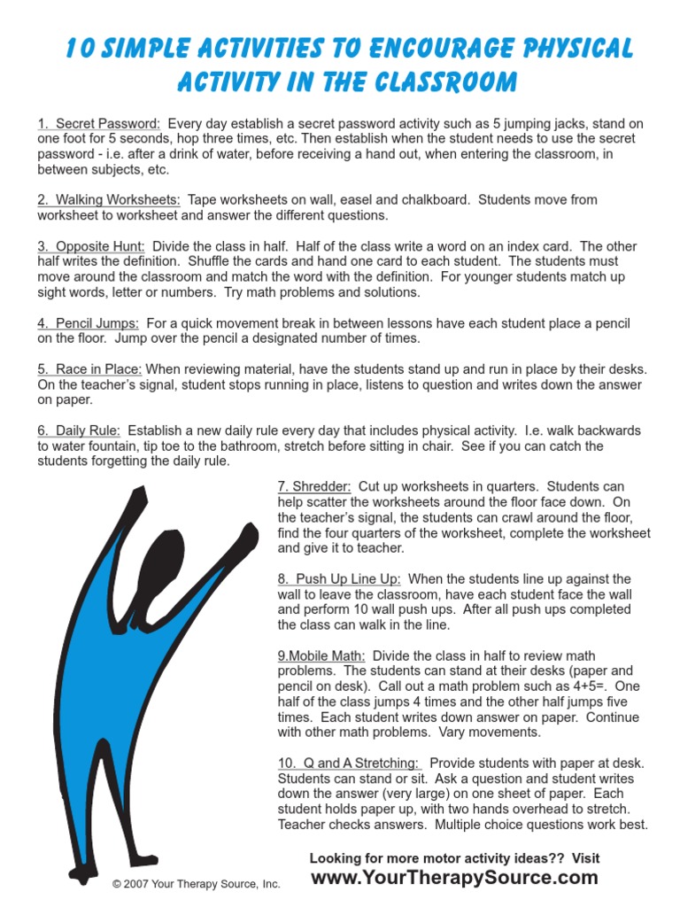 10 Simple Activities Classroom | PDF | Home & Garden