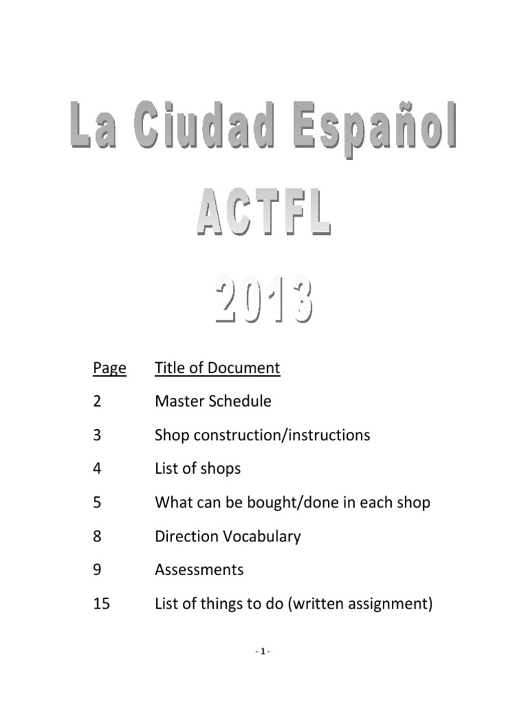 Actfl Spanish Activities | PDF | Foods | Business