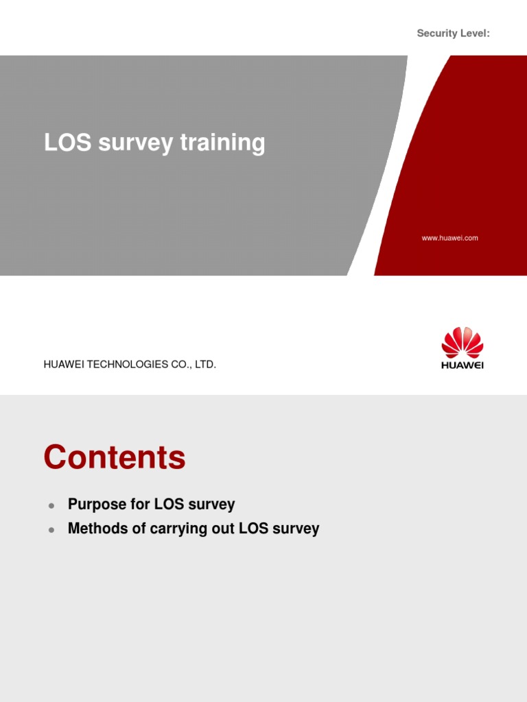 LOS Survey Training | PDF | Surveying | Microwave