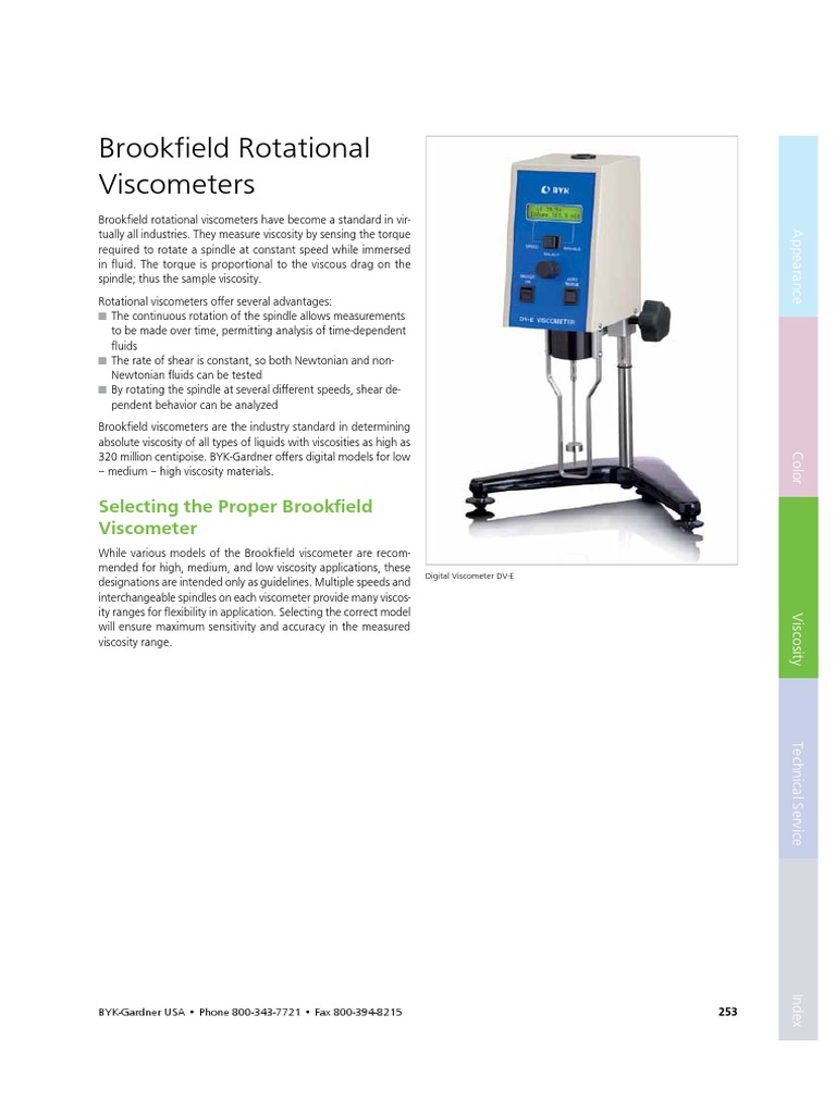 15 to 2,000,000 Centipoise Viscosity Range Model LVDV-E 115V BYK ...