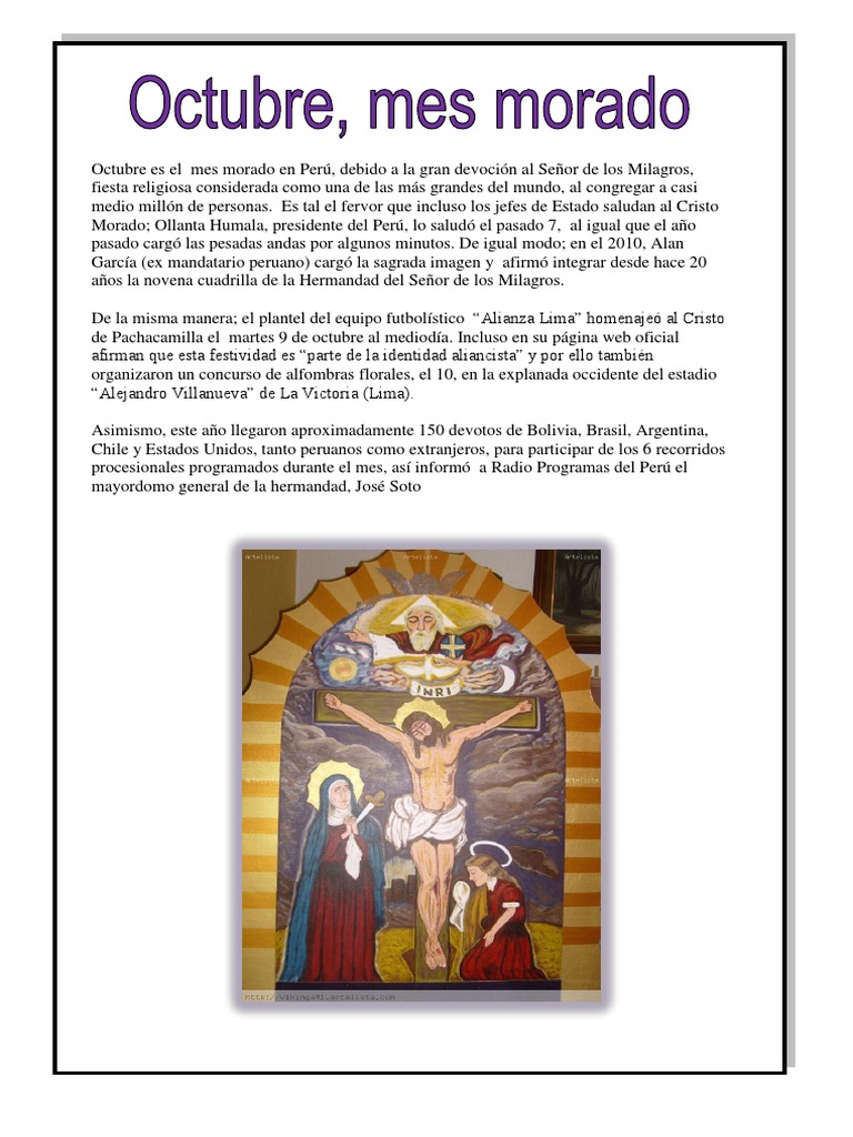 Editorial - Mes de Octubre | PDF | Lima | Perú