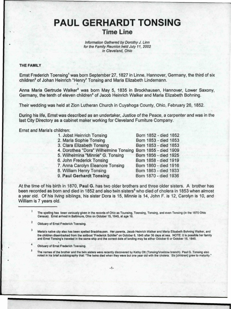 294 The Story of A Pioneer Pastor Paul Gerhardt Tonsing A | PDF ...