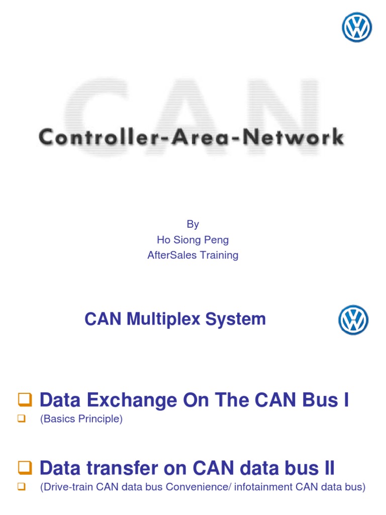 Spho VW Can Data Bus Int. | PDF | Data Transmission | Microcontroller