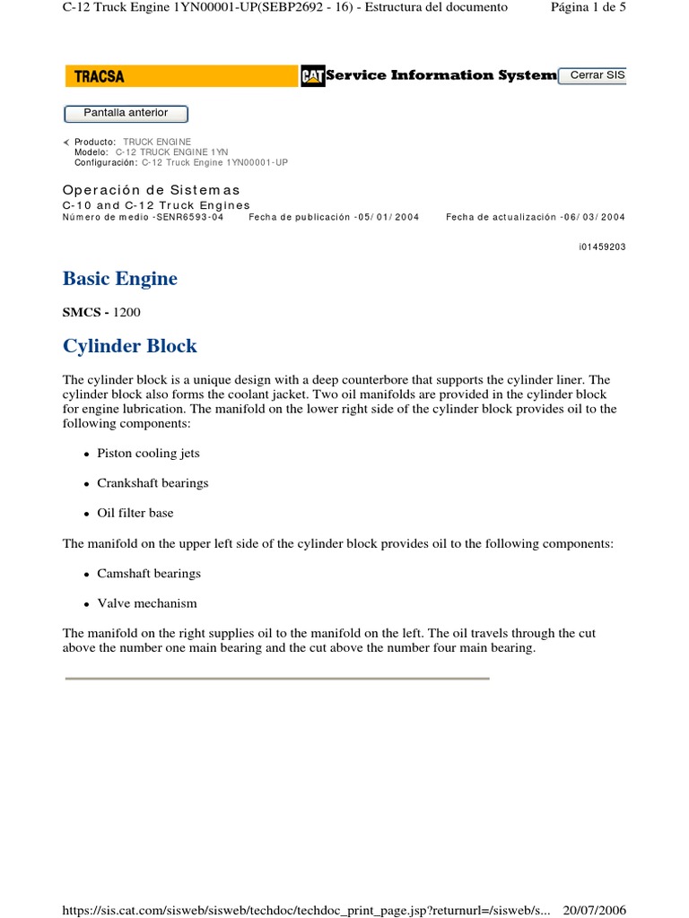 Basic Engine: Operación de Sistemas | PDF | Piston | Cylinder (Engine)
