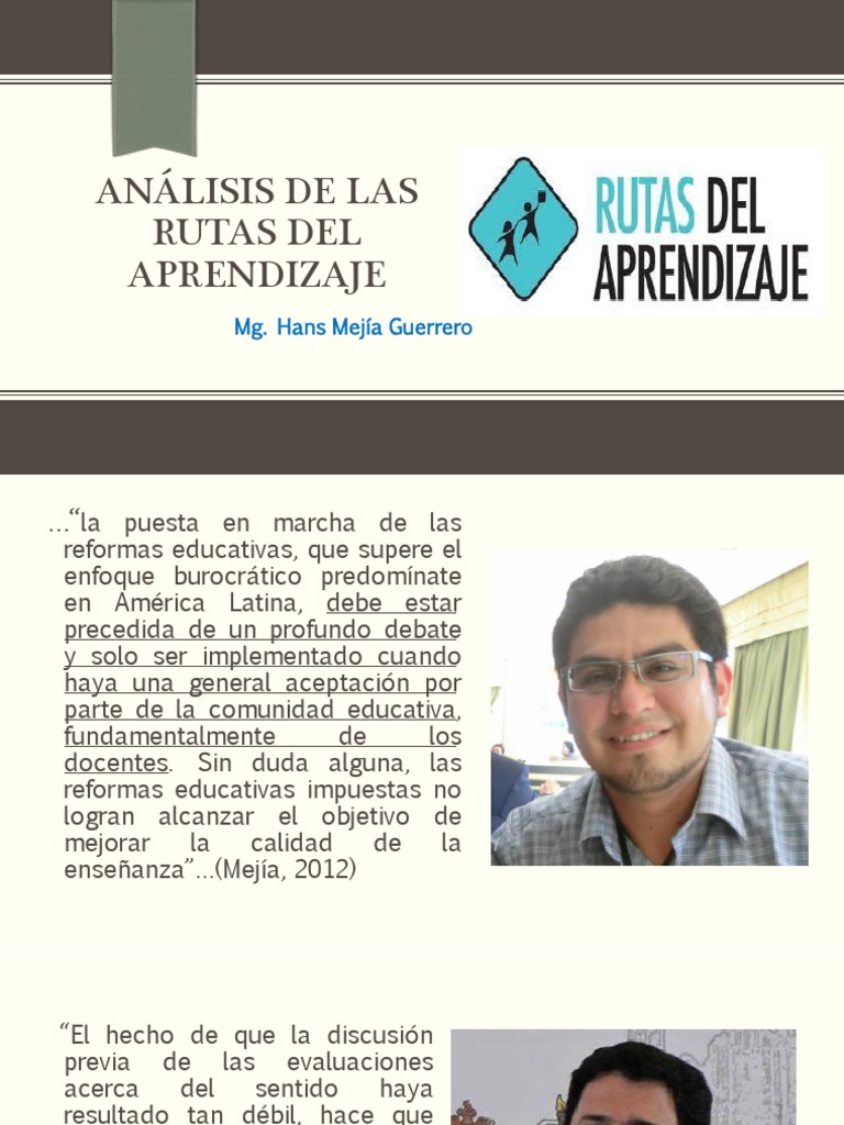 Análisis de Rutas de Aprendizaje en Perú | PDF | Plan de estudios ...