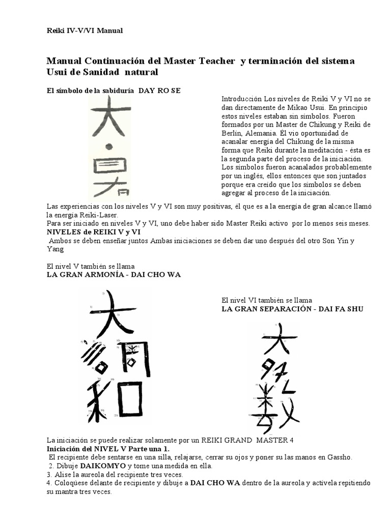 Spagrand Master Reiki IV V Vib | PDF | Reiki | Chakra