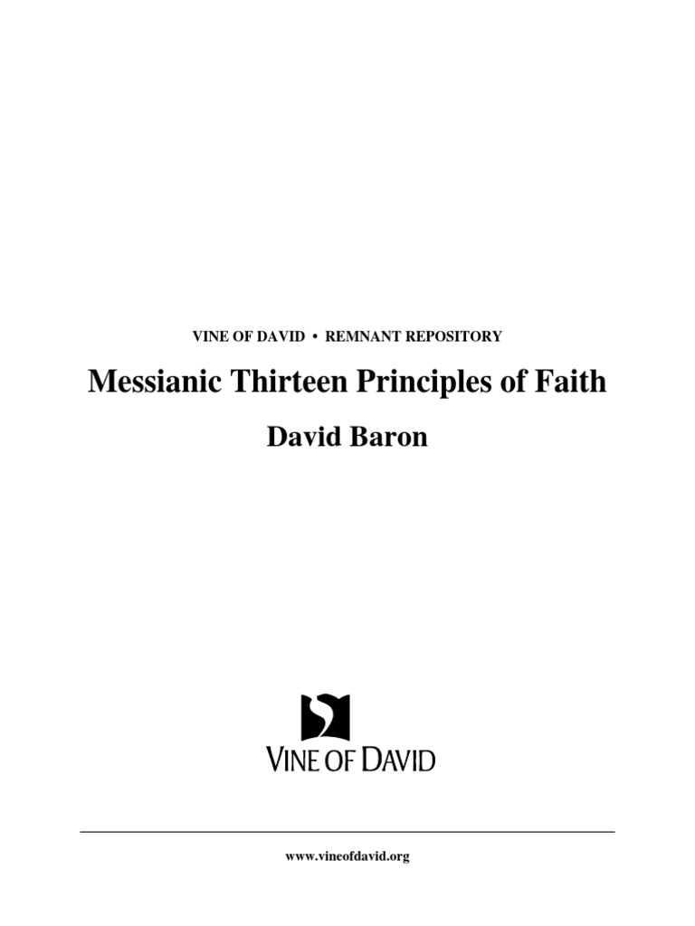 Messianic Thirteen Principles of Faith | PDF | Maimonides | Siddur