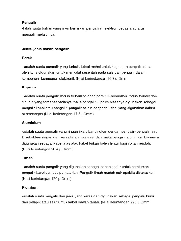 Pengalir Dan Penebat | PDF