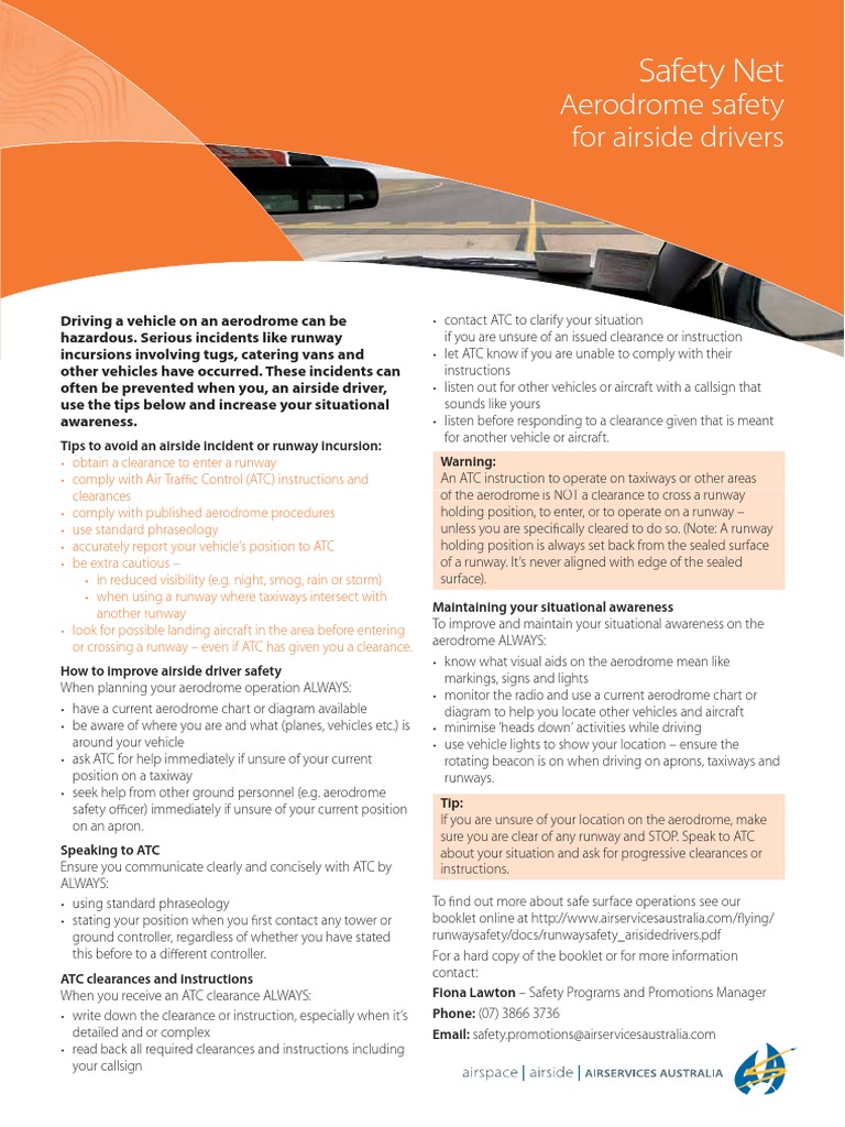 Aerodrome Safety For Airside Drivers | PDF | Air Traffic Control | Airport