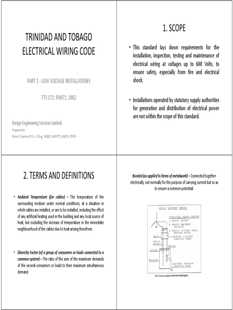 Trinidad and Tobago Electrical Wiring Code PDF | PDF | Electrical ...