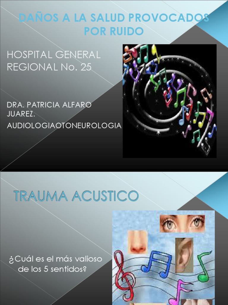 Trauma Acustico | PDF | Oído | Cabeza y cuello humanos