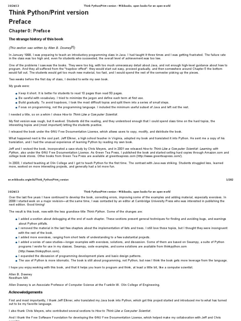 Think Python | PDF | Computer Program | Programming