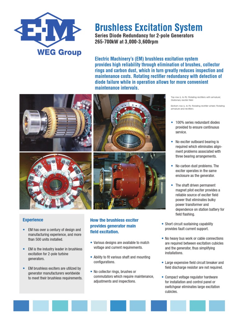 WEG Brushless Excitation System Series Diode Redundancy Usa10023 ...