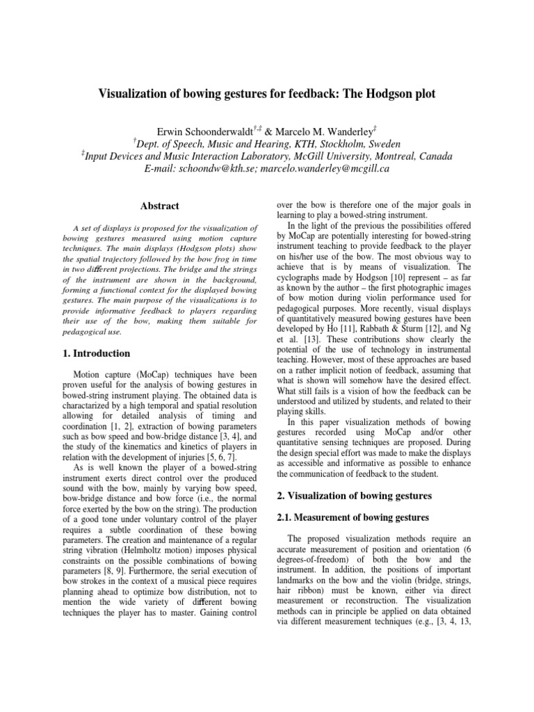 Bowing Gestures | Download Free PDF | String Instruments | Violin