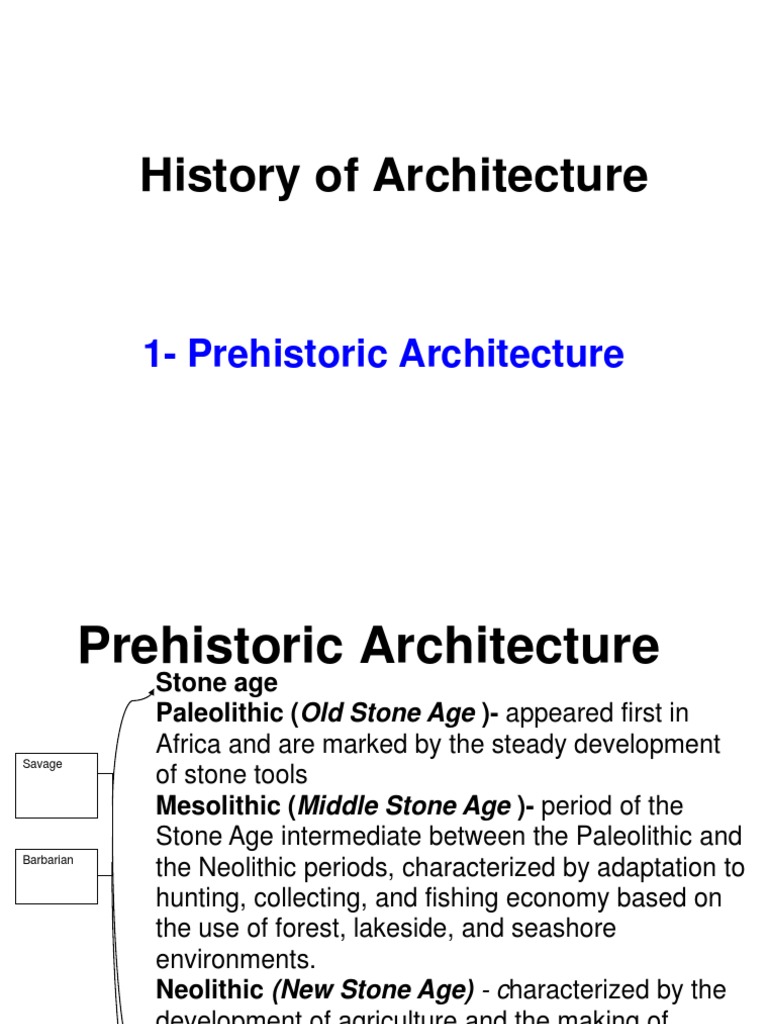 Paleolithic Architecture