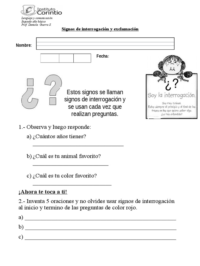 Signos de Int y Exclamación | PDF | Lingüística | Semiótica